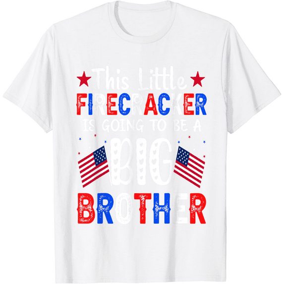 Big Brother T-Shirt Toddler Boys Cute Print Cotton Tees Little Kids ...