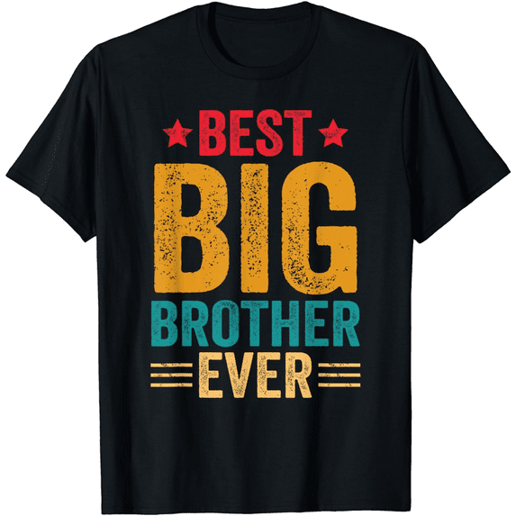 Big Brother T-Shirt Toddler Boys Cute Print Cotton Tees Little Kids ...
