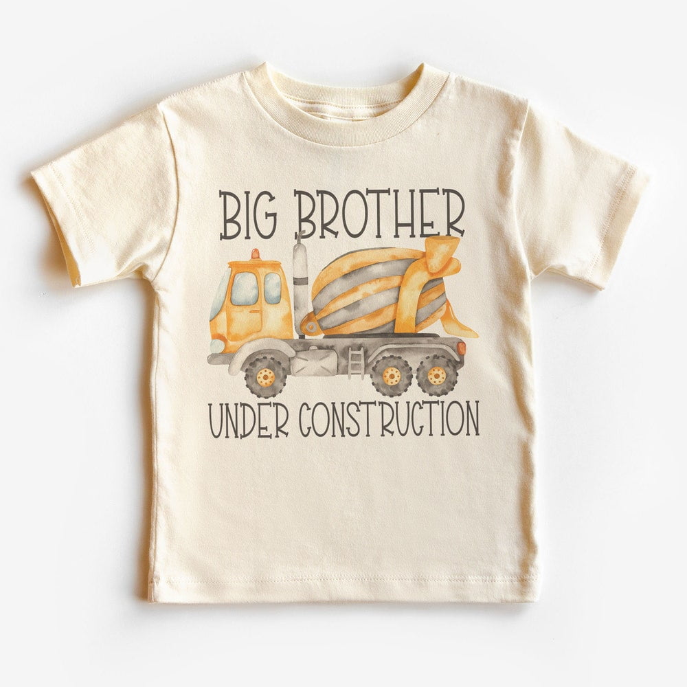 Big Brother Under Construction Toddler Shirt For Boys - Cute Big Bro ...
