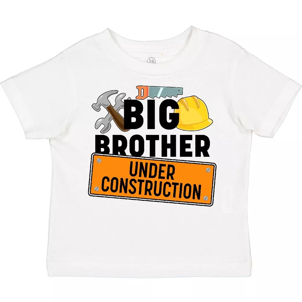 Big Brother Under Construction Toddler T-Shirt Siblings Bro New Future ...