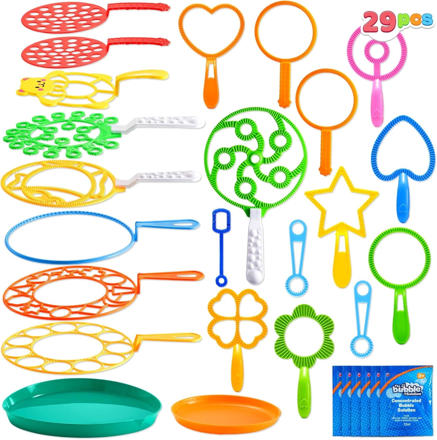 Big Bubble Wands Set Bulk for Kids Summer Outdoor Activity Party Favors ...