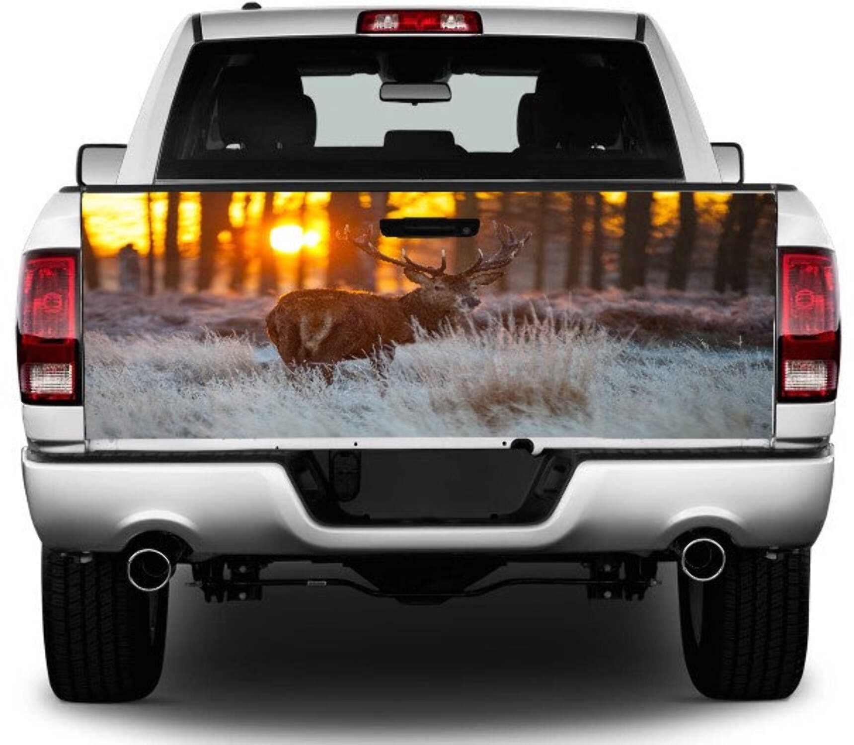 Big Buck At Dusk Tailgate Wrap Vinyl Graphic Decal Sticker - Walmart.com
