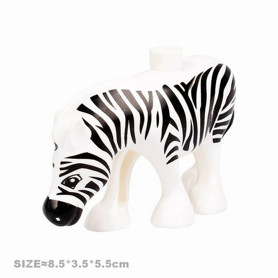 Big Building Blocks Cute Animals Accessories Cow Horse Sheep Model ...