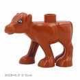 Big Building Blocks Cute Animals Accessories Cow Horse Sheep Model ...