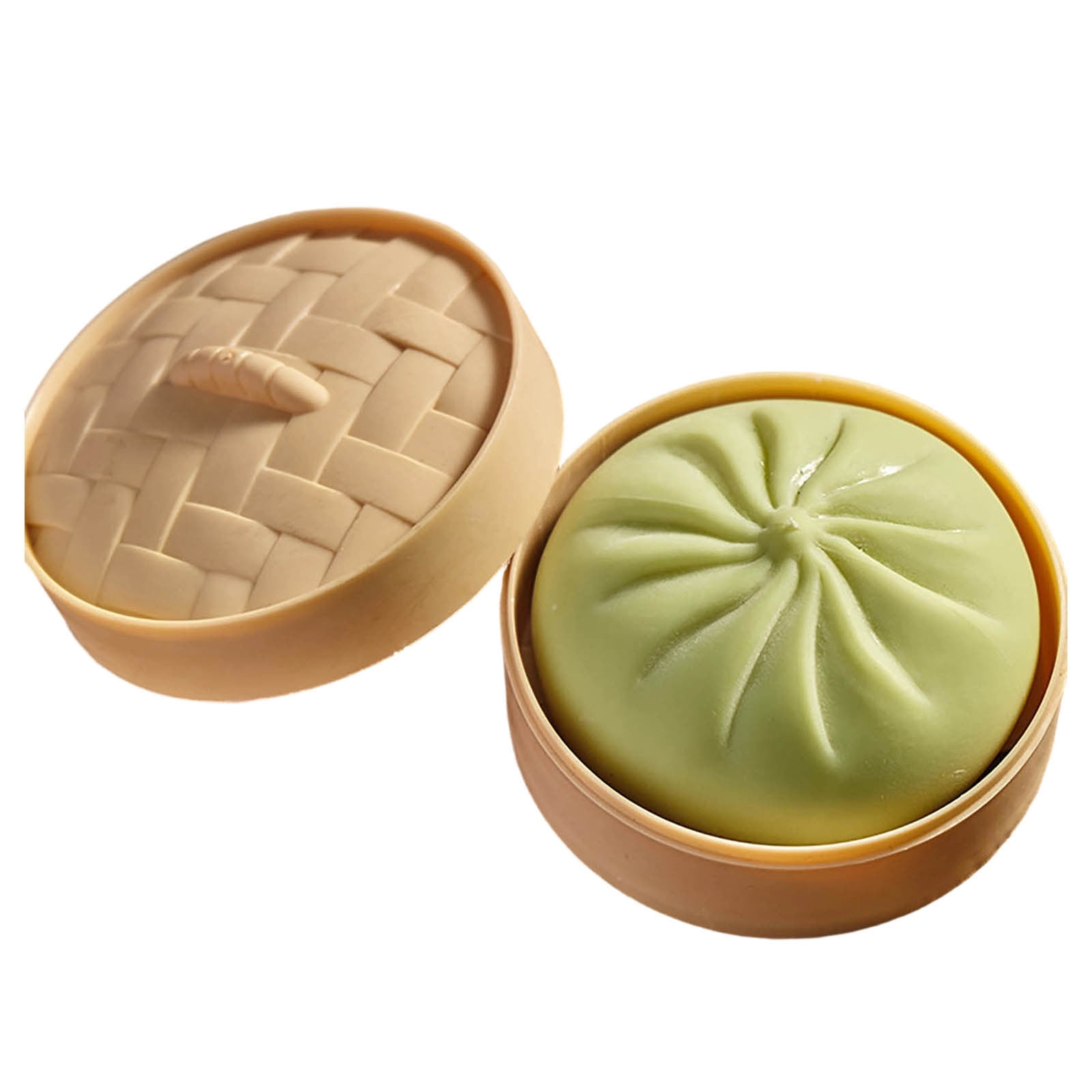 Big Bun Squeeze with Bamboo Steamer -Stress Relief Sensory Ball for ...