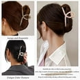 Big Butterfly Hair Accessories - 4.7" Acetate & Metal Clips for Women's ...
