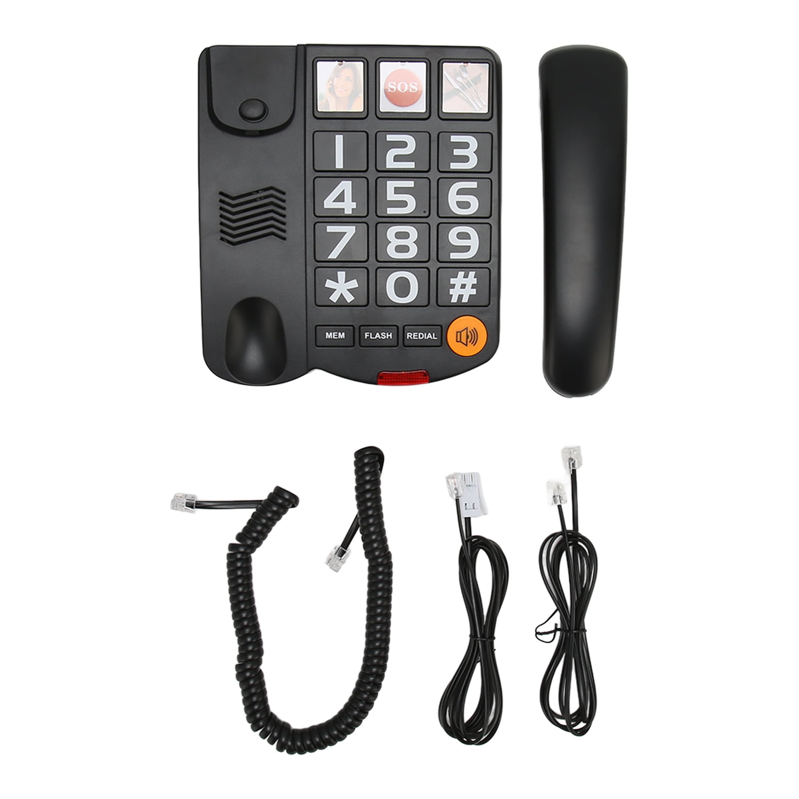 Big Button Phone Multifunction One Touch Dialling Hands Free Corded ...