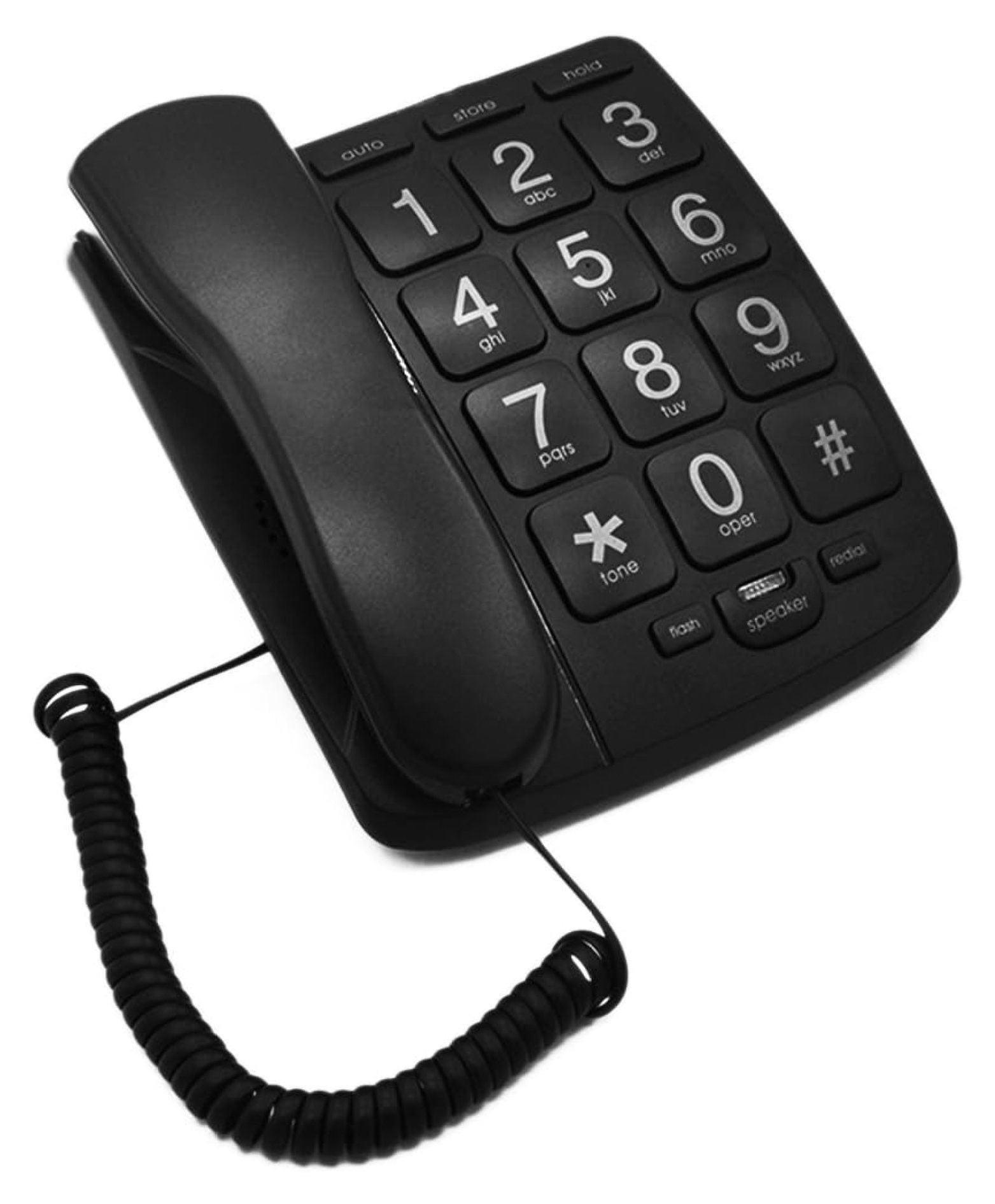 Big Button Phones for Seniors - Amplified Corded Phone for Hearing ...