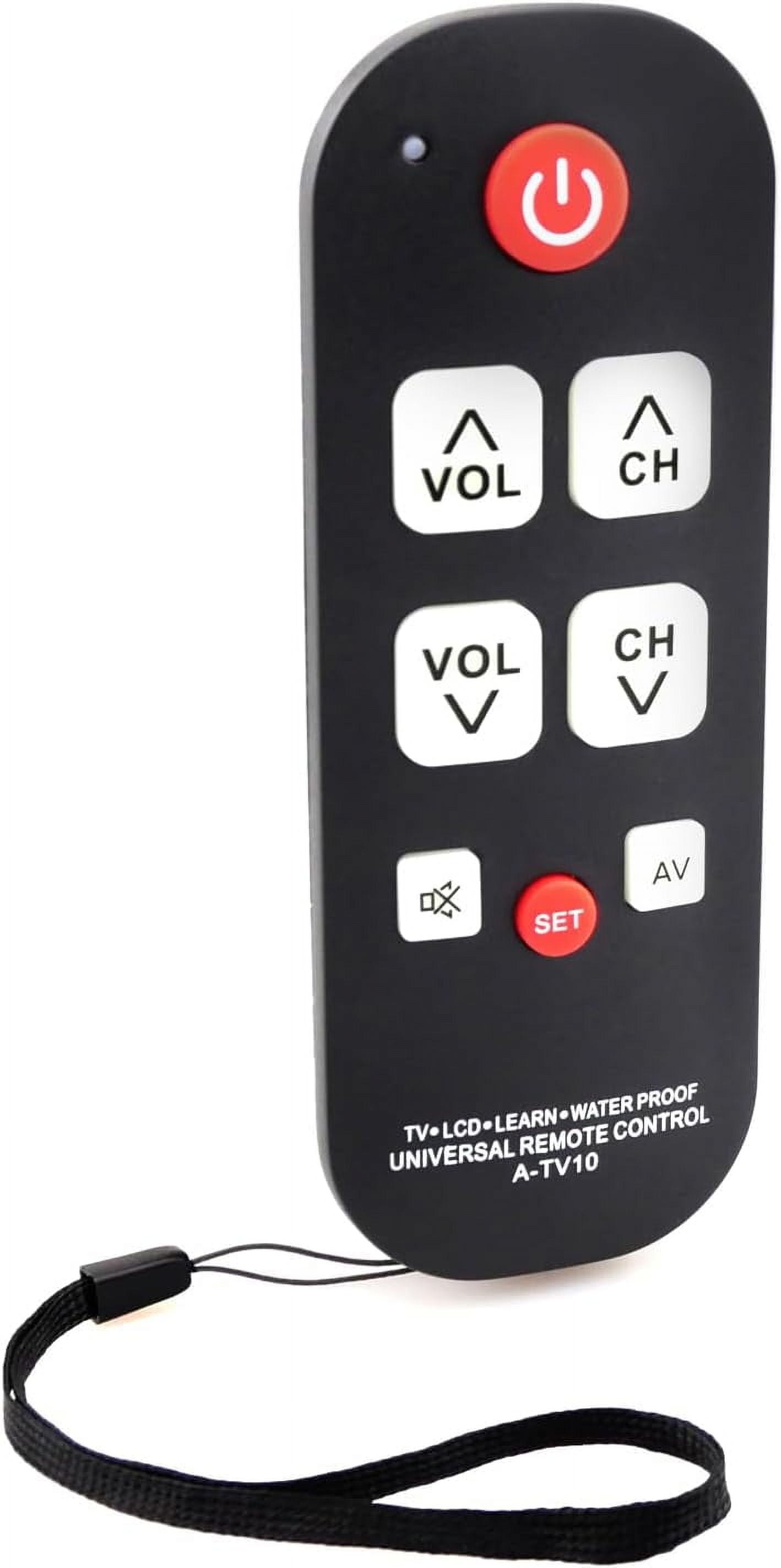 Big Button TV Remote Waterproof Control Remoto Universal para TV with ...