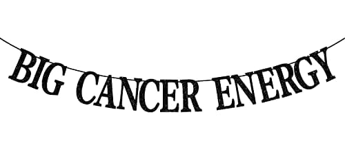 Big Cancer Energy Banner, Cancer Birthday Decor, 12 Zodiac ...