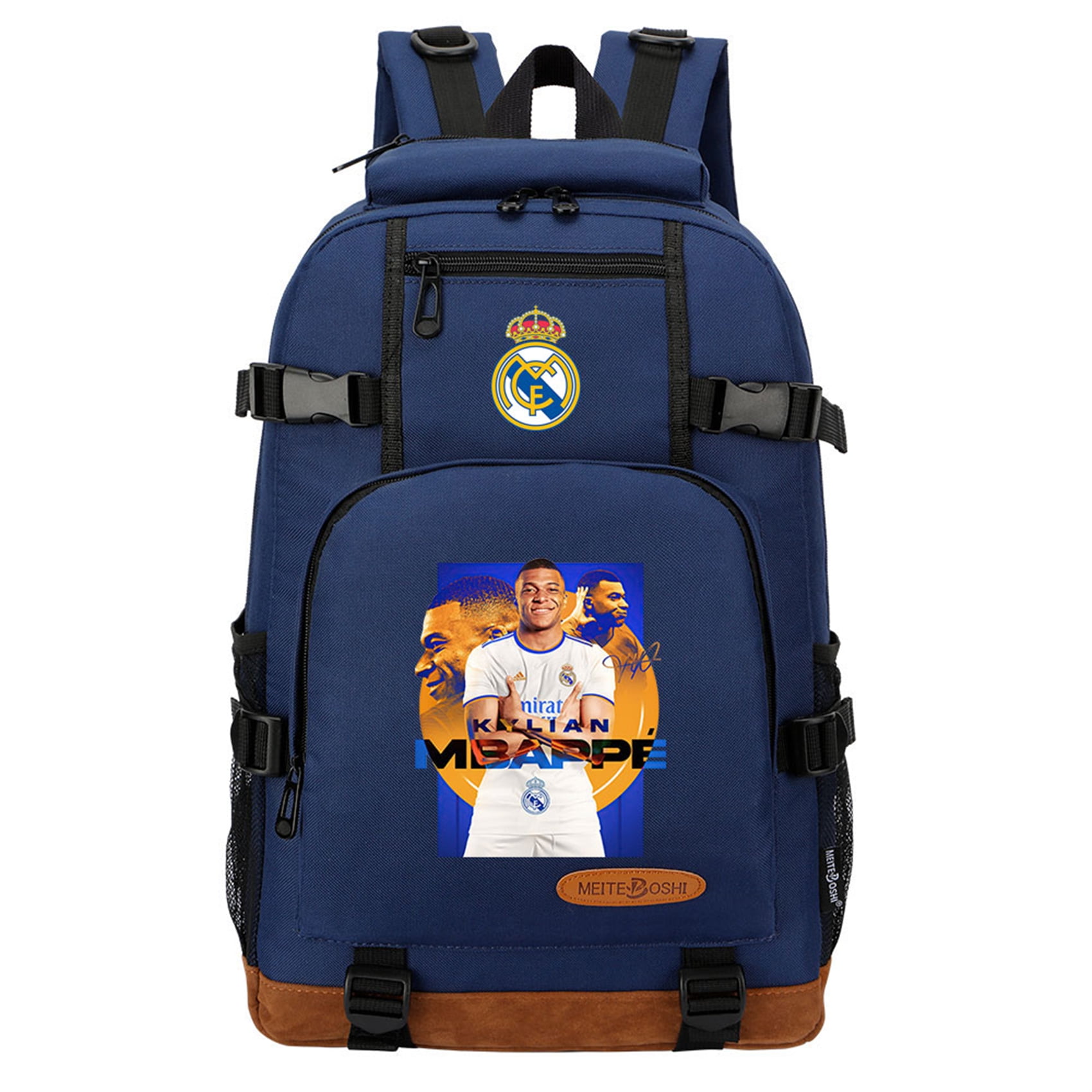Big Capacity Book Bag Waterproof Backpack for School-Kylian Mbappe ...