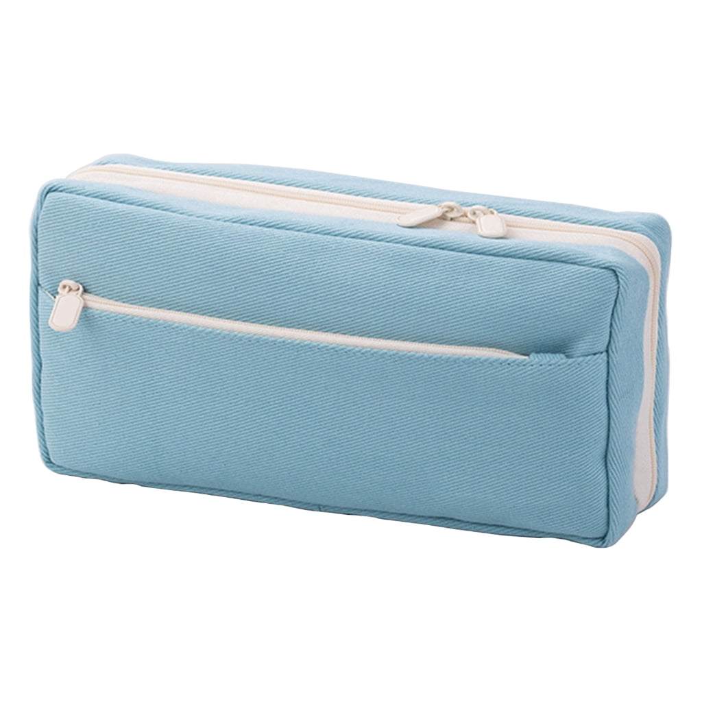 Big Capacity Pen Case Zipper Pen Holder Pouch Portable Pen Bag Canvas ...