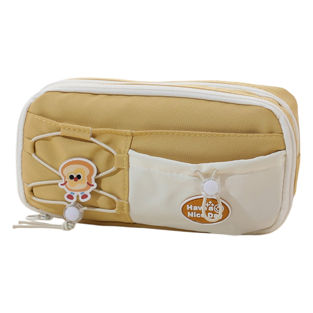 Big Capacity Pencil Bag 8 Compartments Polyester Pencil Case Travel ...