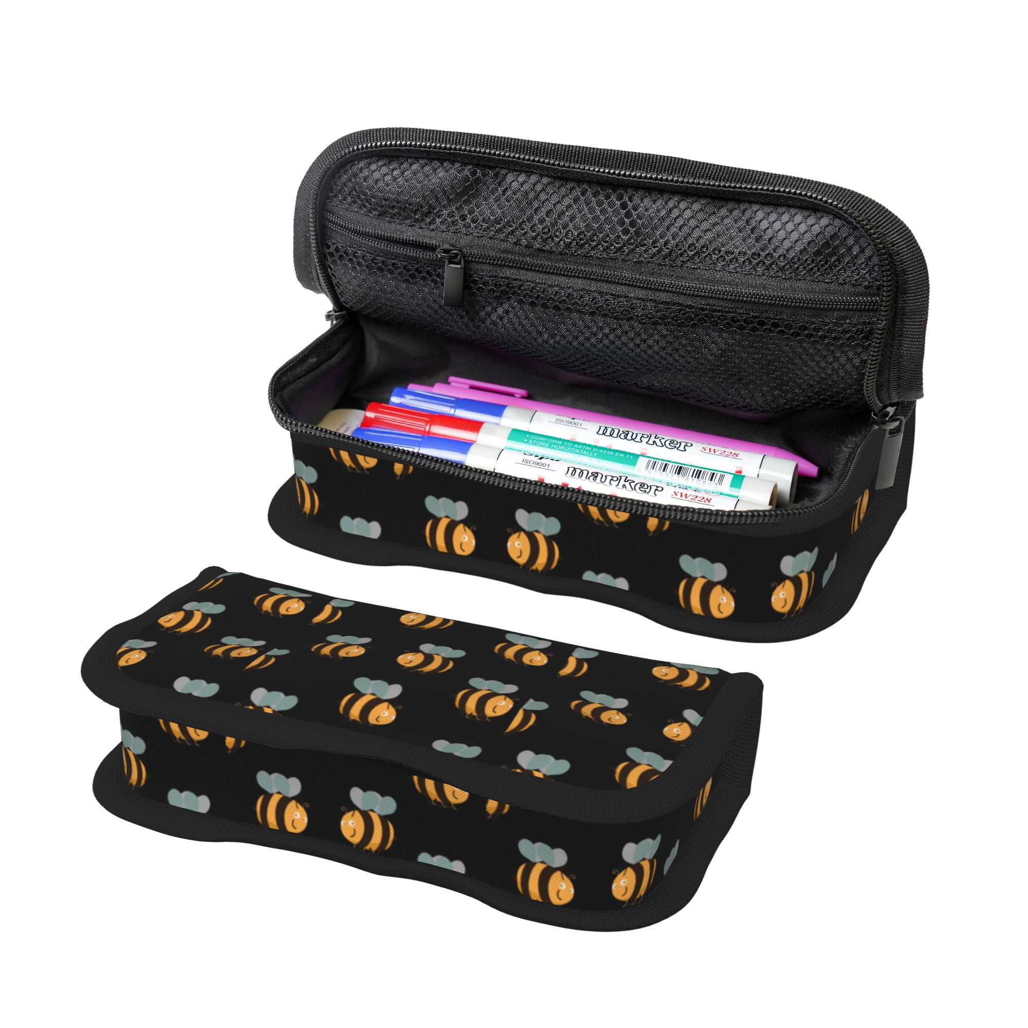 Big Capacity Pencil Case Bumblebee Canvas Bag Pen - Walmart.com