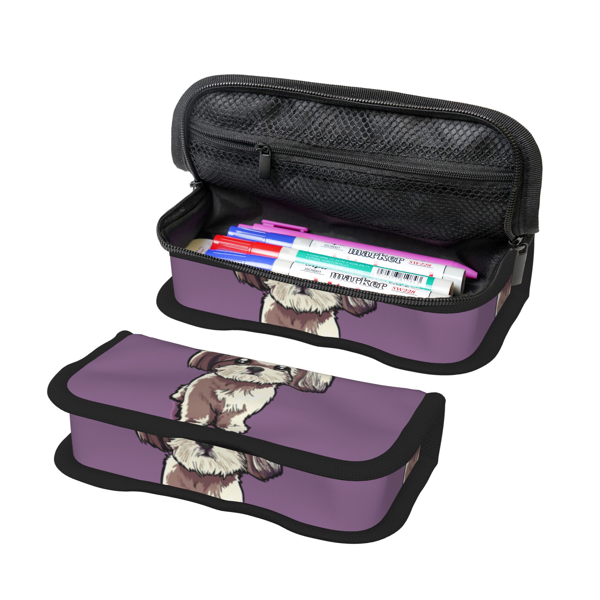 Big Capacity Pencil Case Dog Canvas Bag Pen - Walmart.com