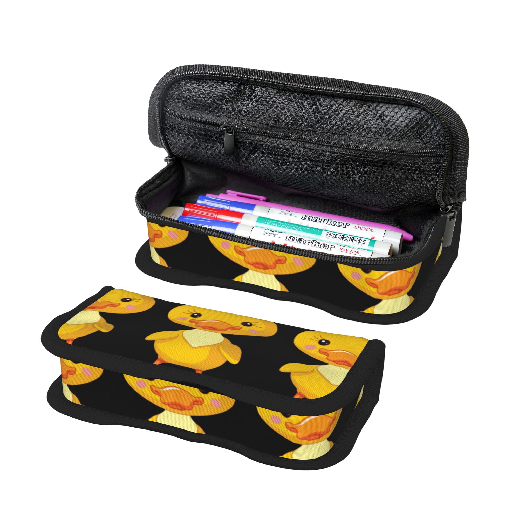 Big Capacity Pencil Case Farm Animals Duck Canvas Bag Pen - Walmart.com