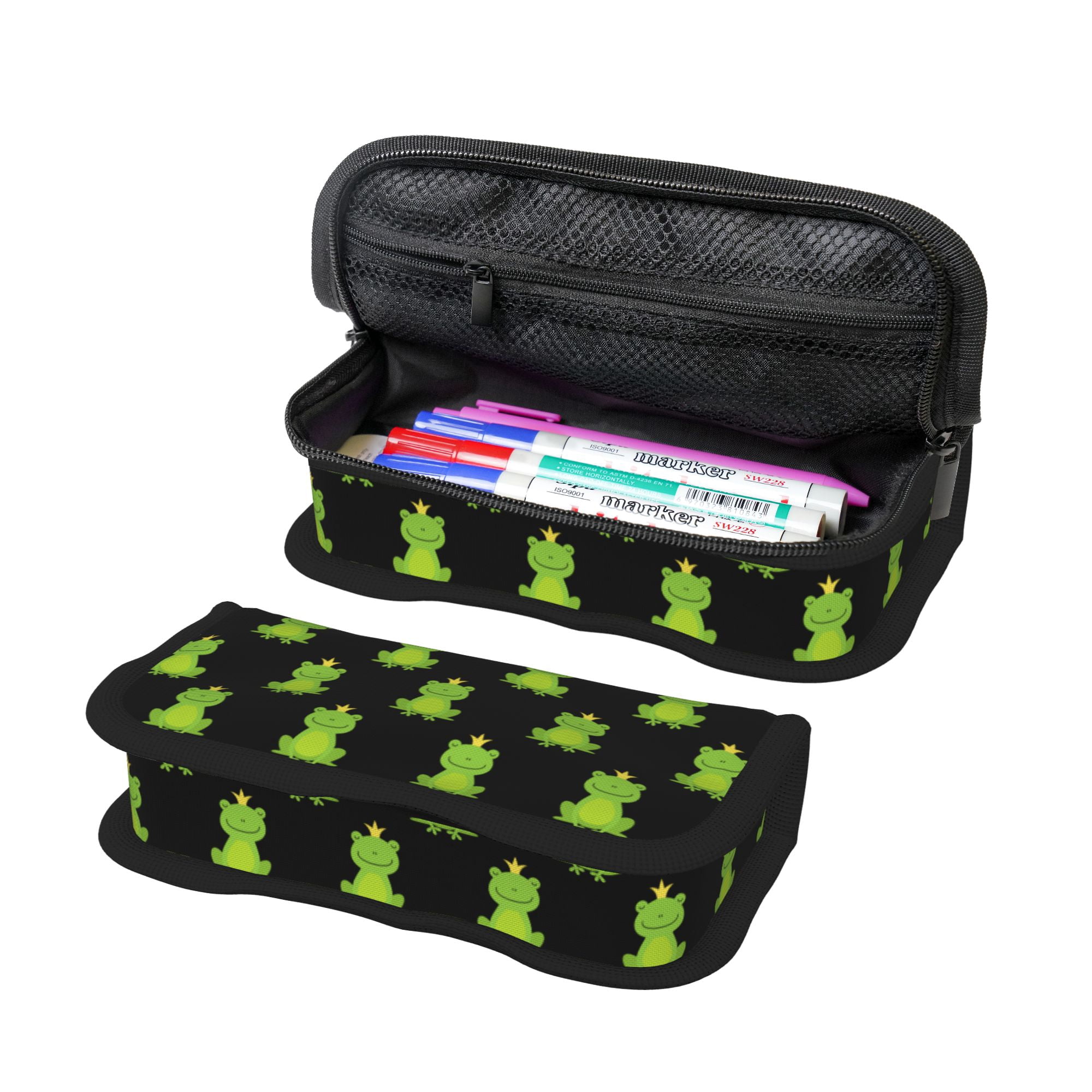 Big Capacity Pencil Case Frog Canvas Bag Pen - Walmart.com