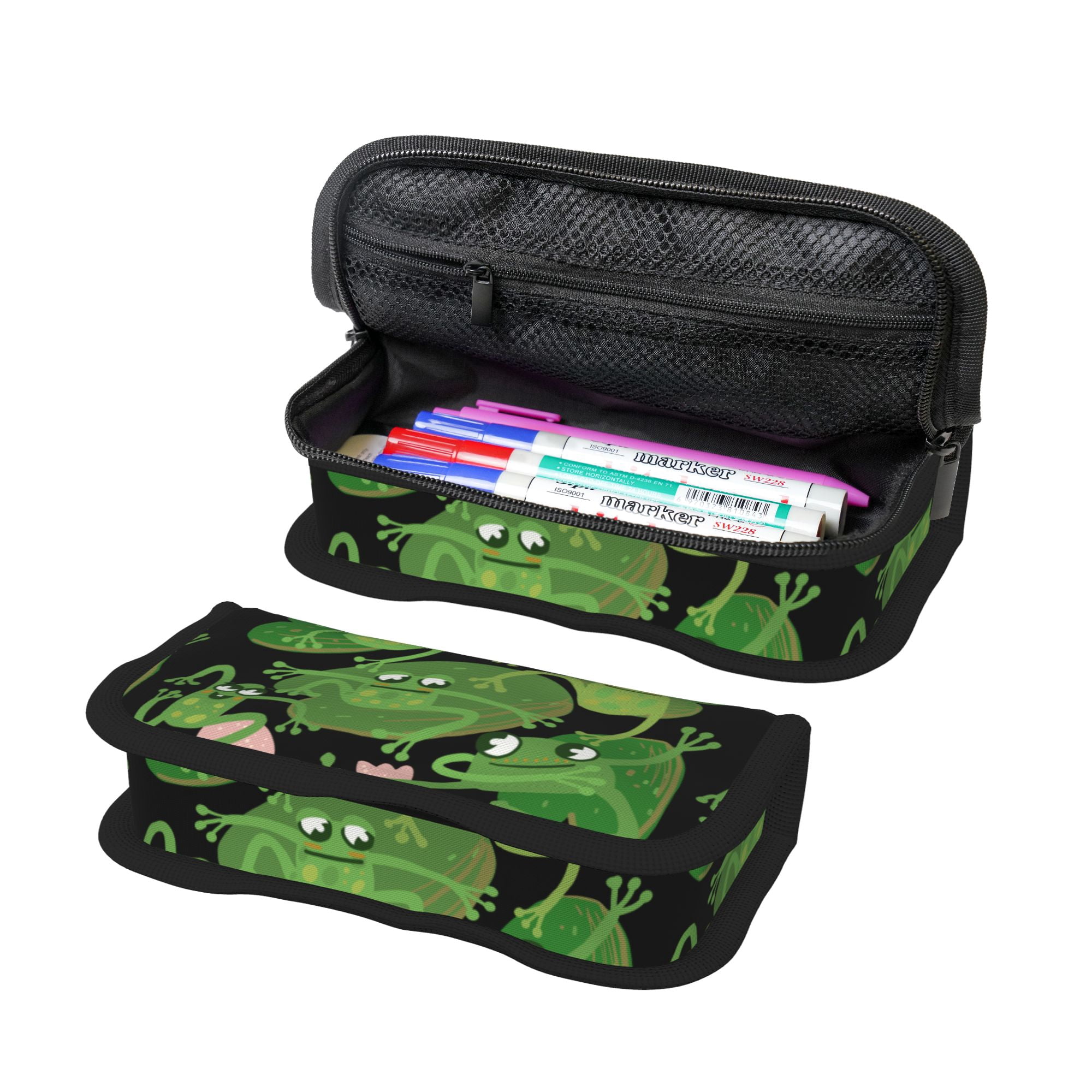 Big Capacity Pencil Case Frog Canvas Bag Pen - Walmart.com