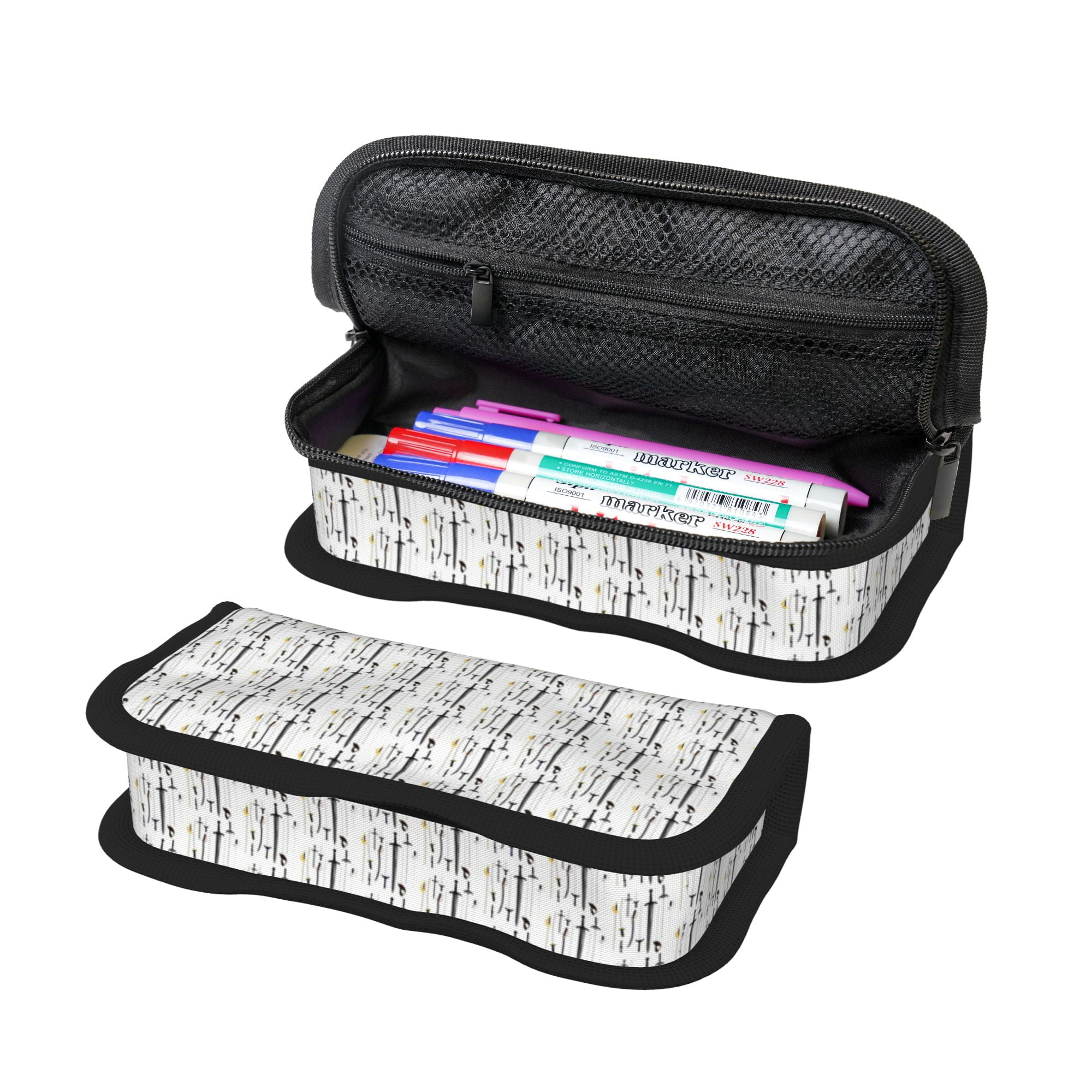 Big Capacity Pencil Case Sword Pointy Canvas Bag Pen - Walmart.com