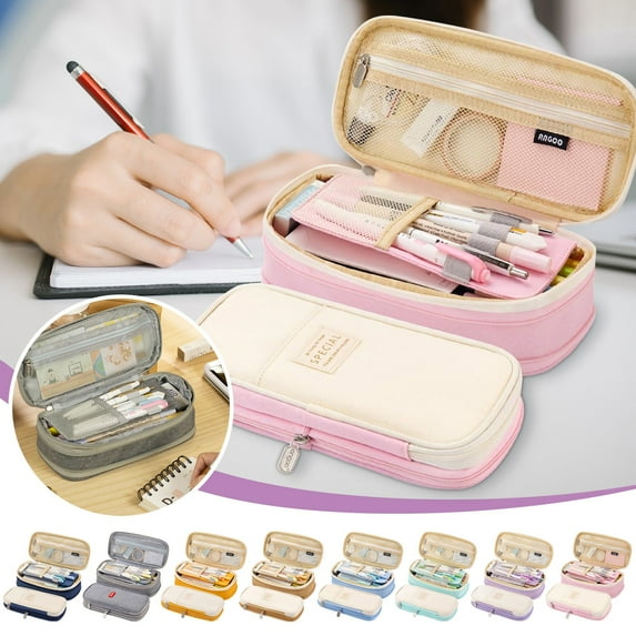 Big Capacity Pencil Pen Case Office College Large Storage High Capacity ...