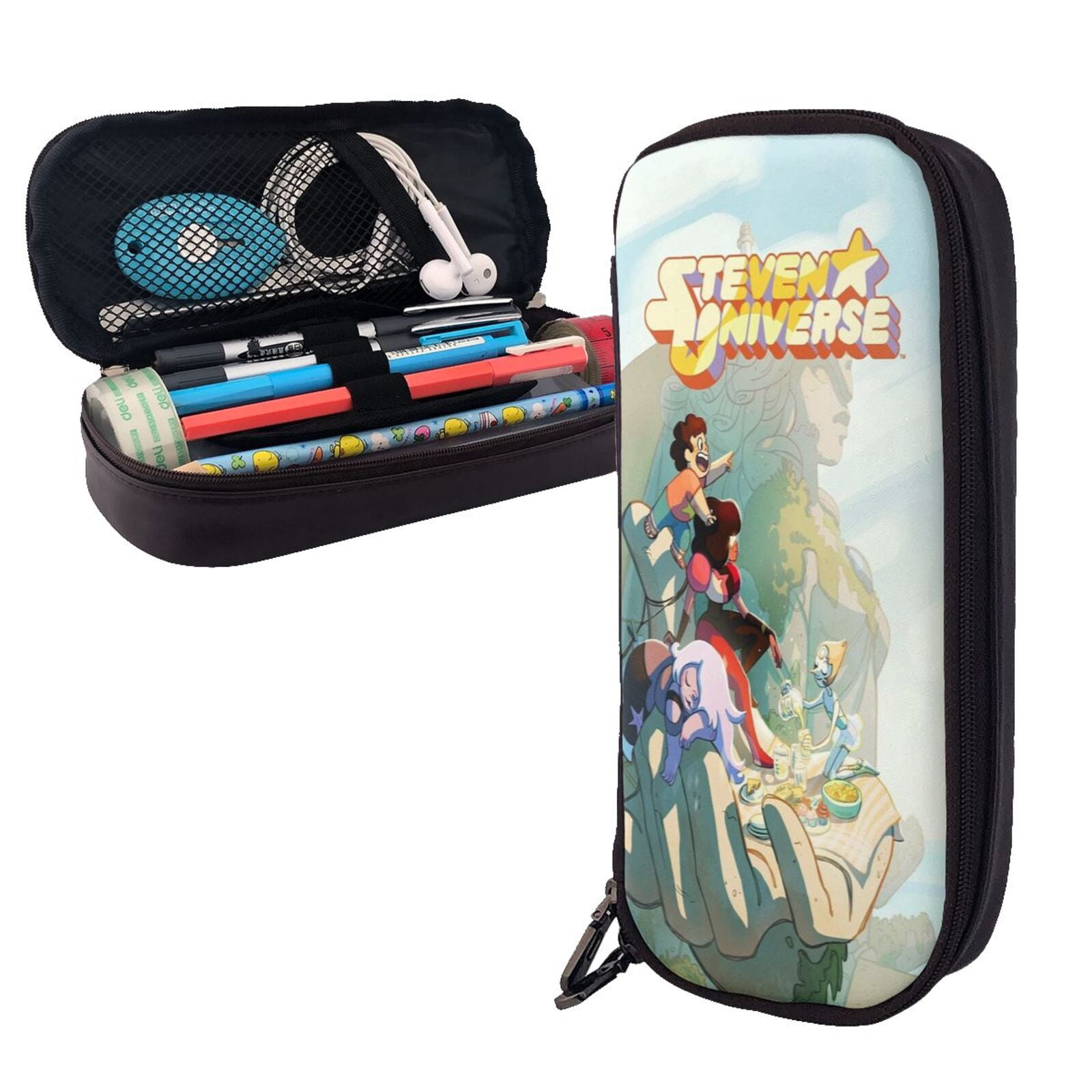 Big Capacity Steven Univer-s Leather Pencil Box Multipurpose Pencil ...