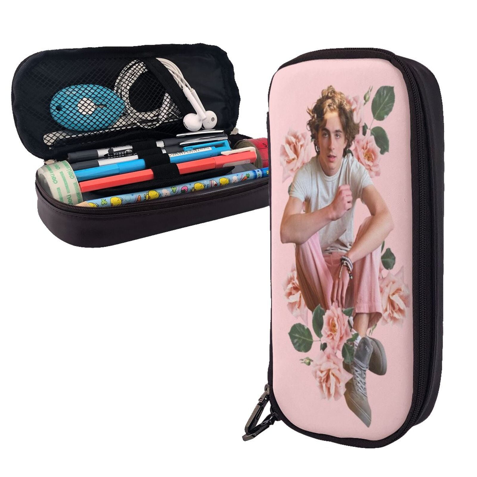 Big Capacity Timothee Chala-me Leather Pencil Box Multipurpose Pencil ...