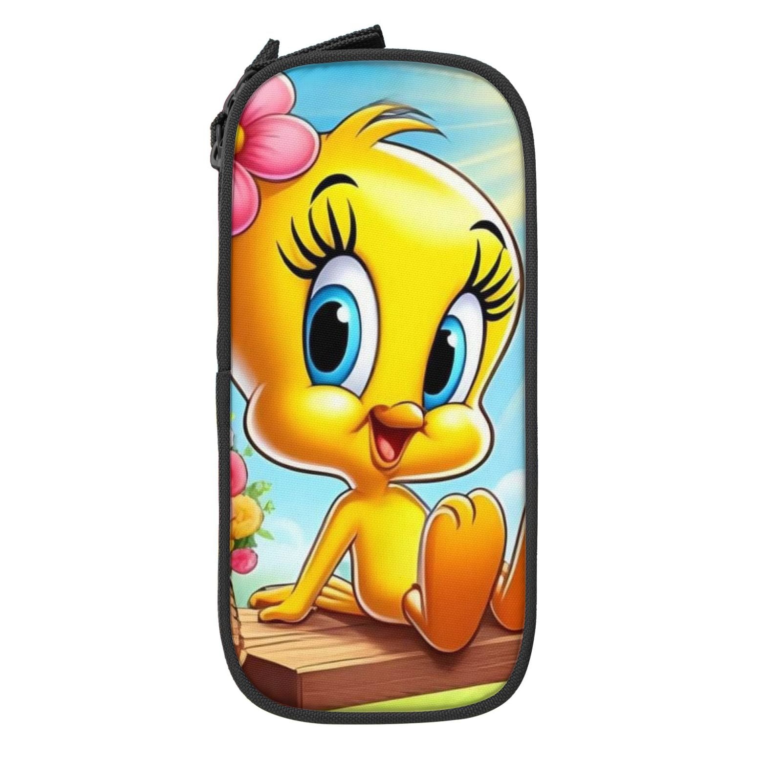 Big Capacity Zipper Pencil Bag, Tweety Bird Pen Case Pouch Box ...