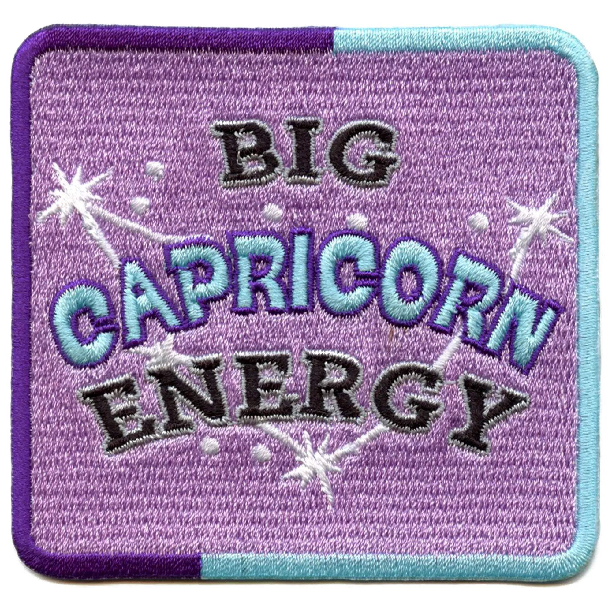 Big Capricorn Energy Patch Constellation Zodiac Box Embroidered Iron On ...