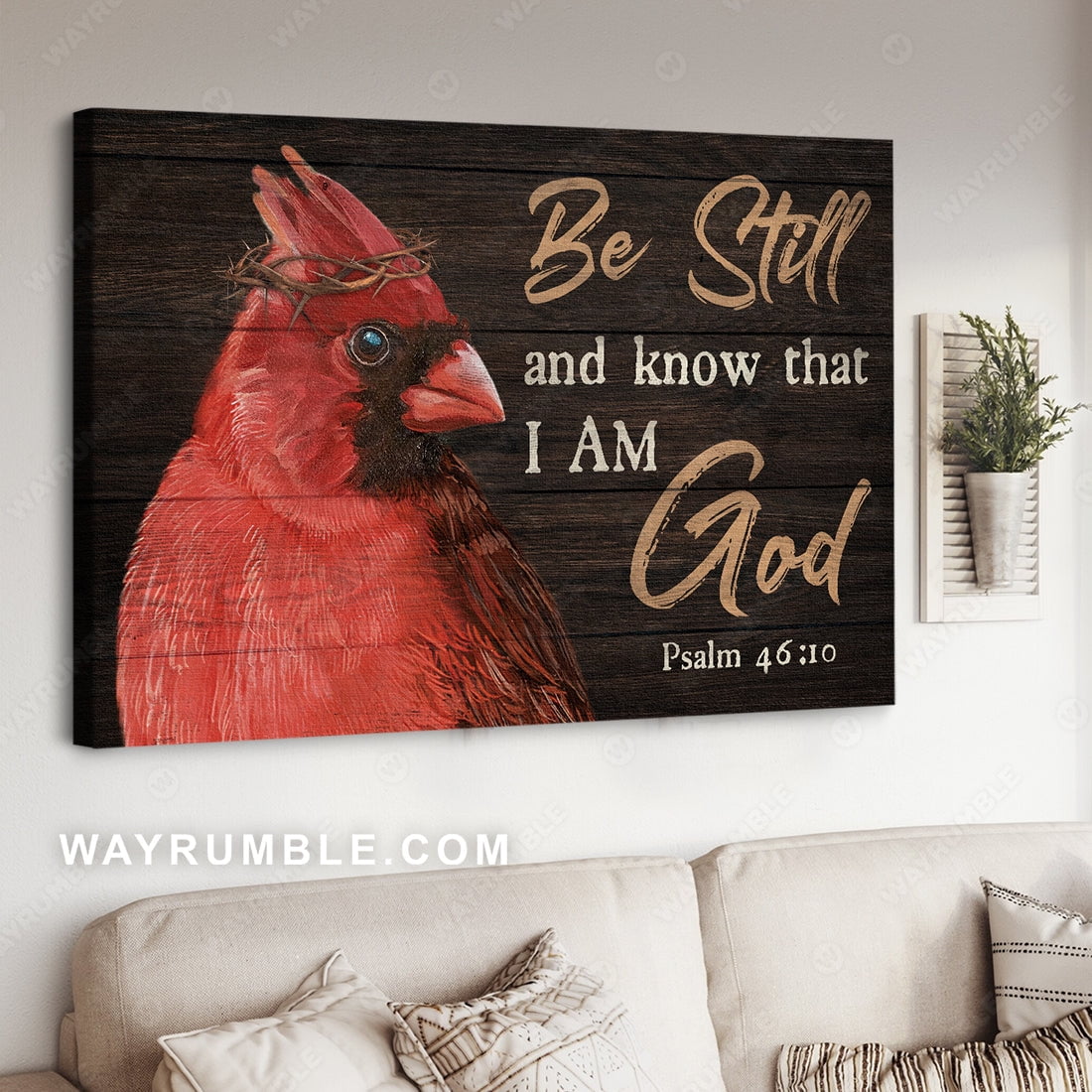 Big Cardinal, Crown Of Thorn, Be Still And Know That I Am God - Jesus ...