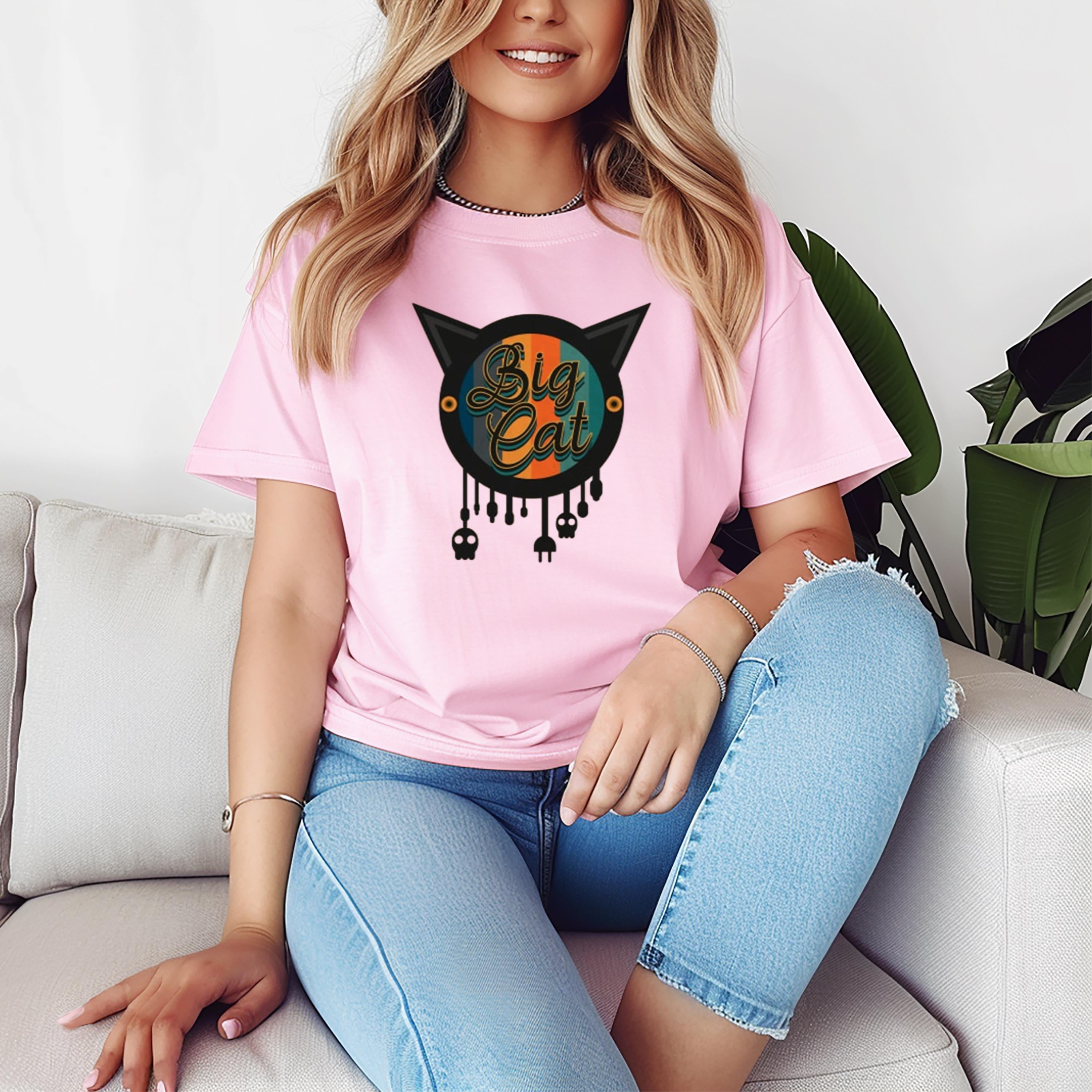 Big Cat Club Funny Tiger Lion Leopard Jaguar Panther Unisex T-Shirt up to 5XL - Walmart.com