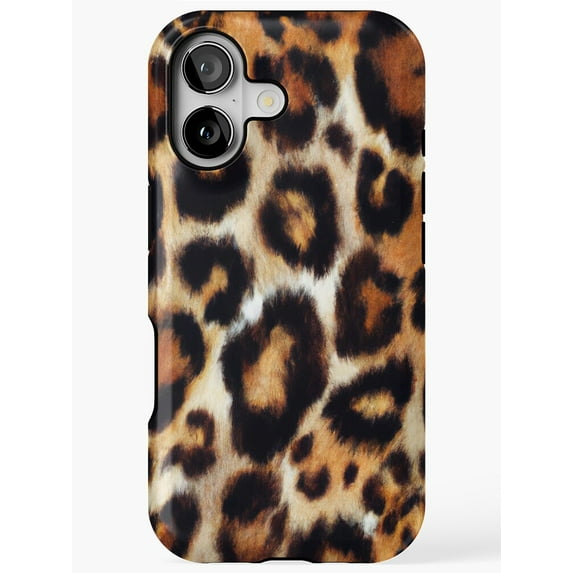 Big Cat Leopard Spots Animal Texture Print iPhone Case 17 16 15 14 13 ...