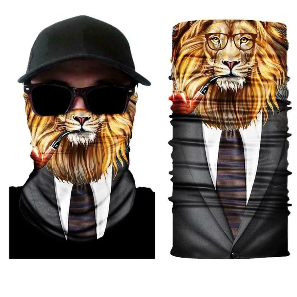 Big Cat Leopard Tiger King of the Jungle Balaclava Sun Gaiter Face Mask ...