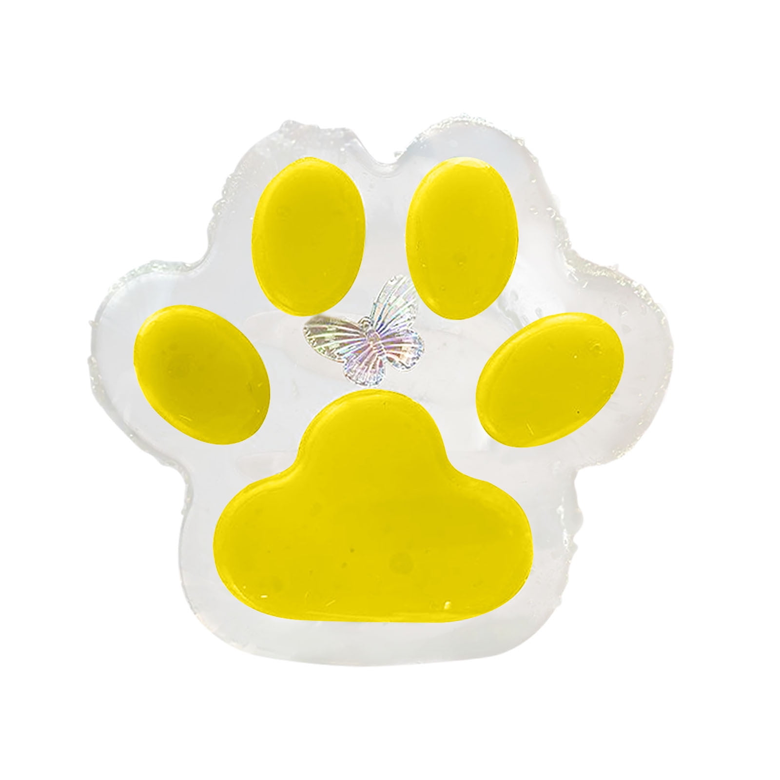 Big Cat Paw Squishy Toy, Clear Cat Paw Squeeze Toys, 5.5in Squishy ...