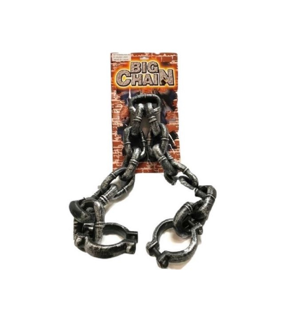 Big Chain Shackle - Prisoner Inmate Convict - Plastic - Costume ...