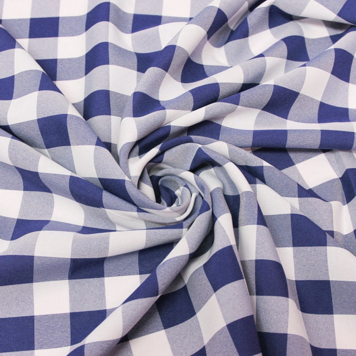 Big Checkered Poplin Woven Fabric Tops, Cardigans, Decorations, DIY ...