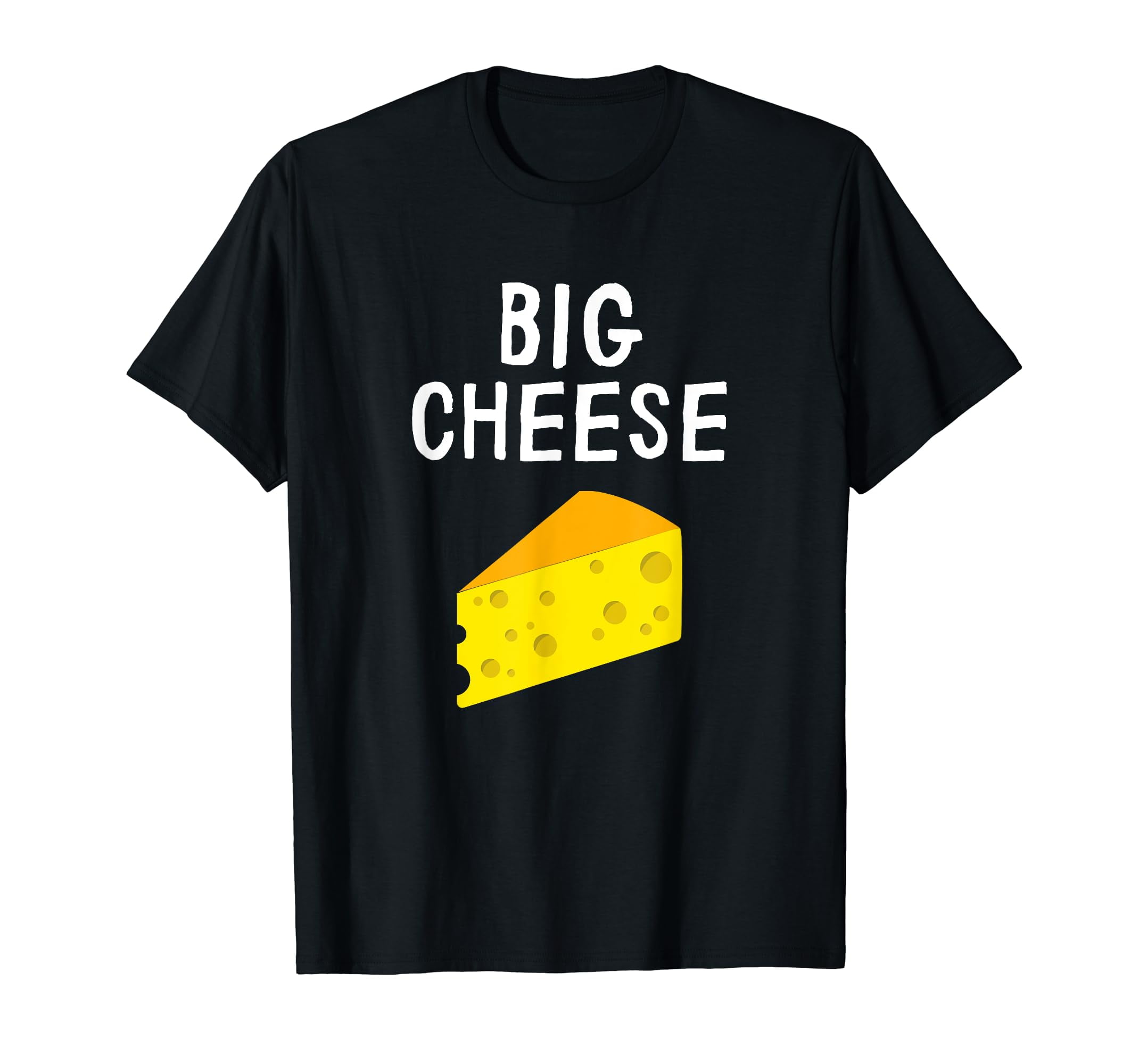 Big Cheese Shirt Funny Cheese Lover Big Cheese Black T-Shirt - Walmart.com