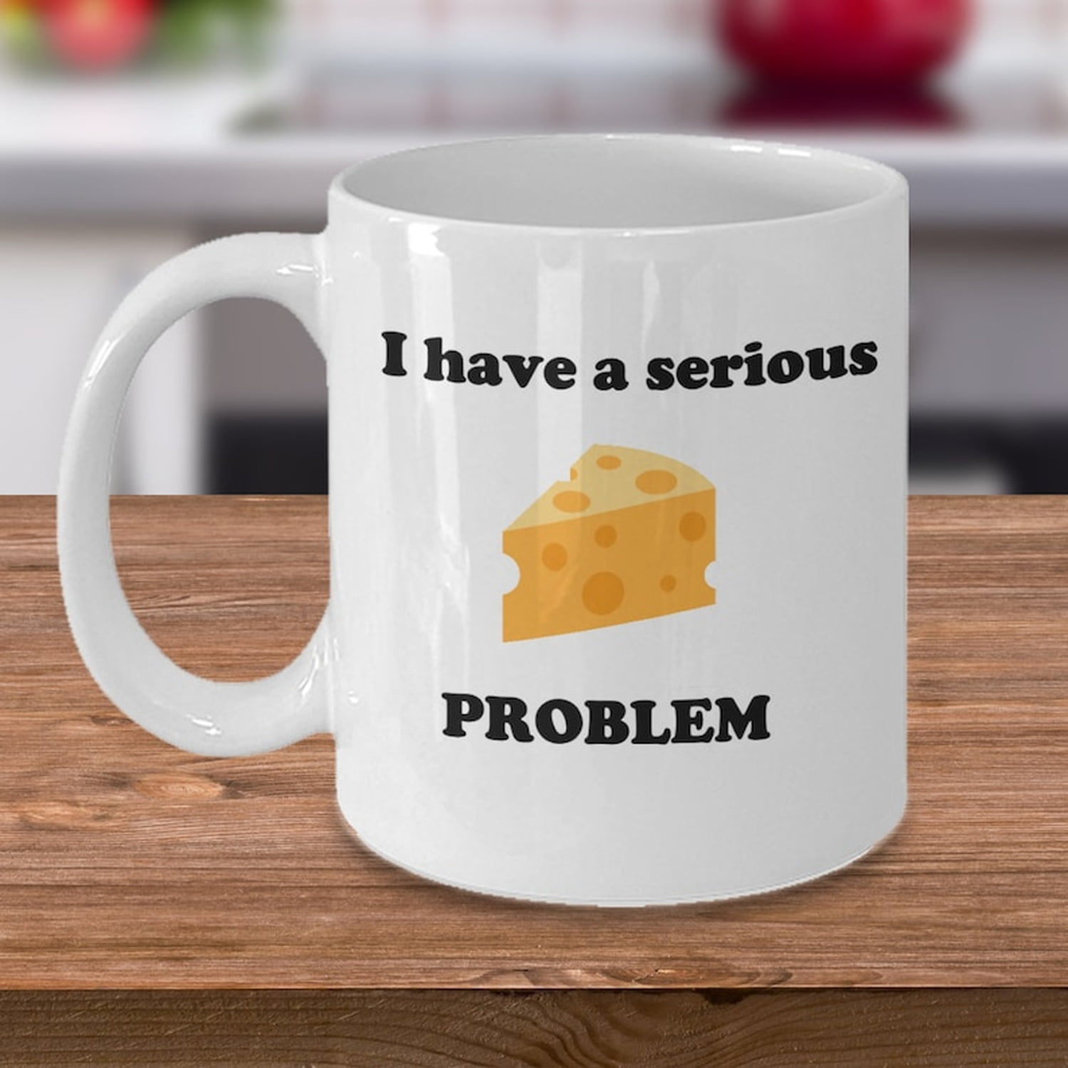 Big Cheese coffee mug I have a serious Cheese problem Funny gag joke ...