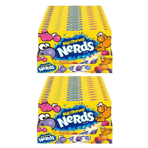 Big Chewy Nerds - 2-Pack Bulk Box with Grape, Lemon, Strawberry ...