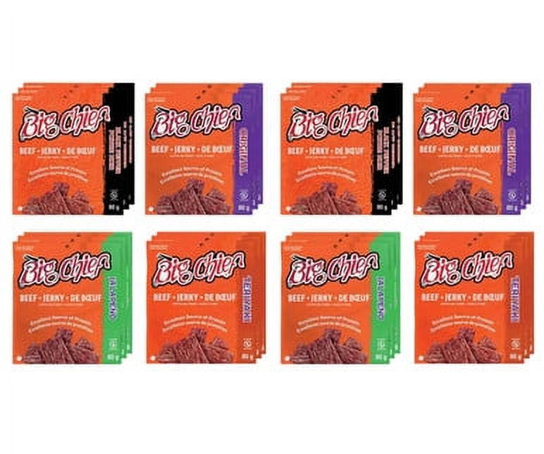 Big Chief Beef Jerky Variety Pack, 12 × 80 g, 2/Case, Online Exclusive ...
