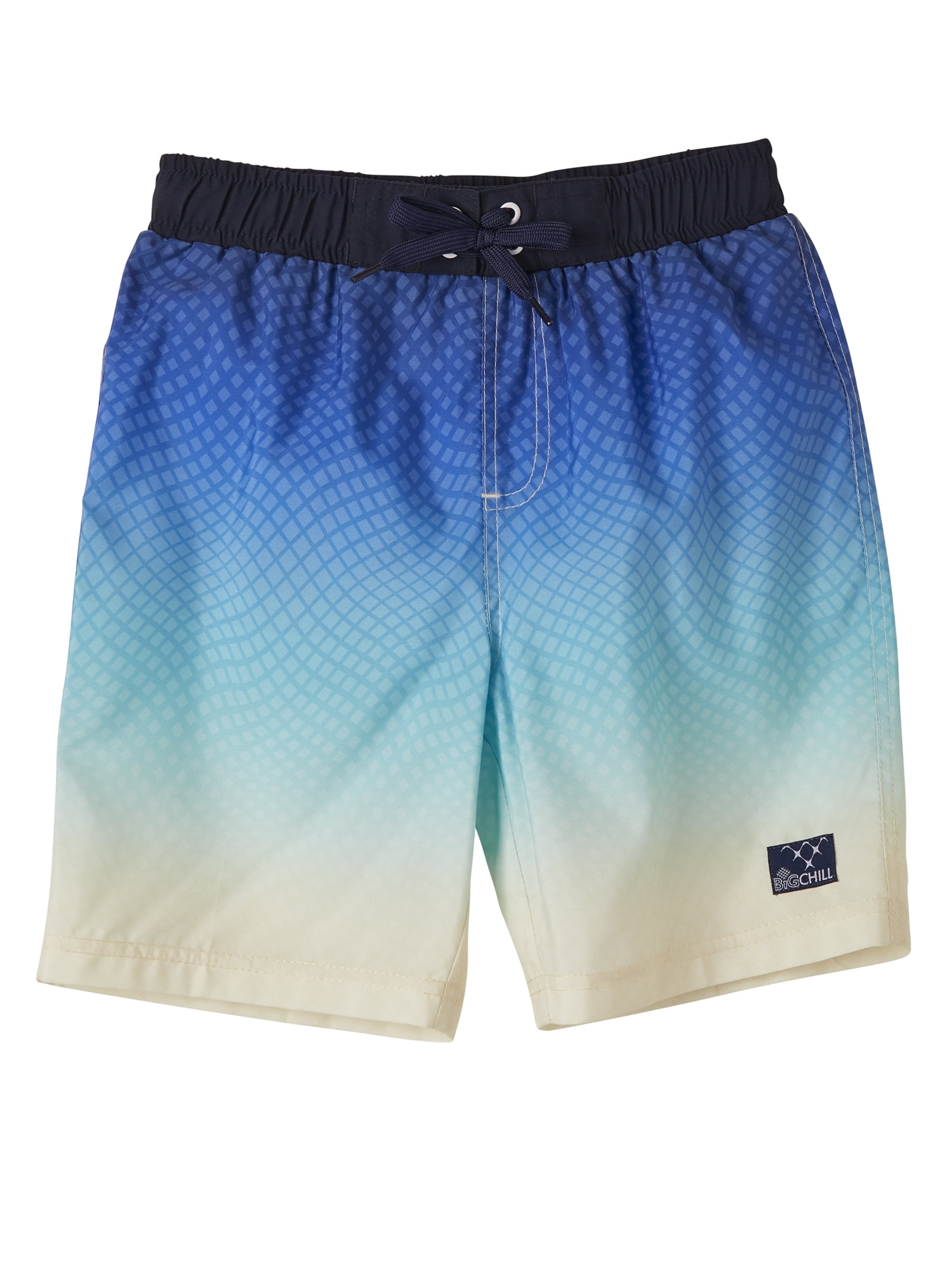 Big Chill Boys Gradient Printed Swim Trunks, Sizes 4-18 - Walmart.com