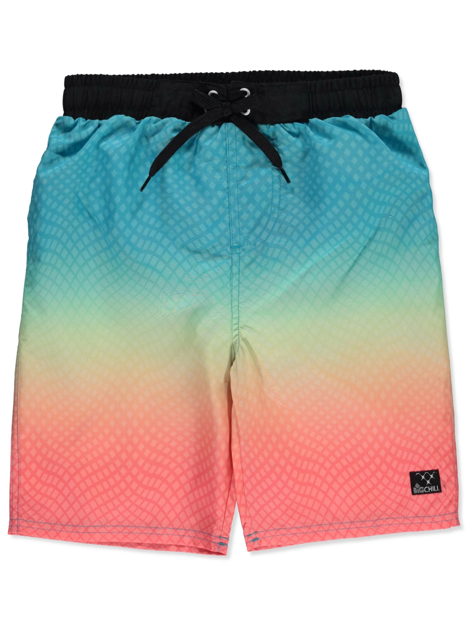 Big Chill Boys Gradient Printed Swim Trunks, Sizes 4-18 - Walmart.com
