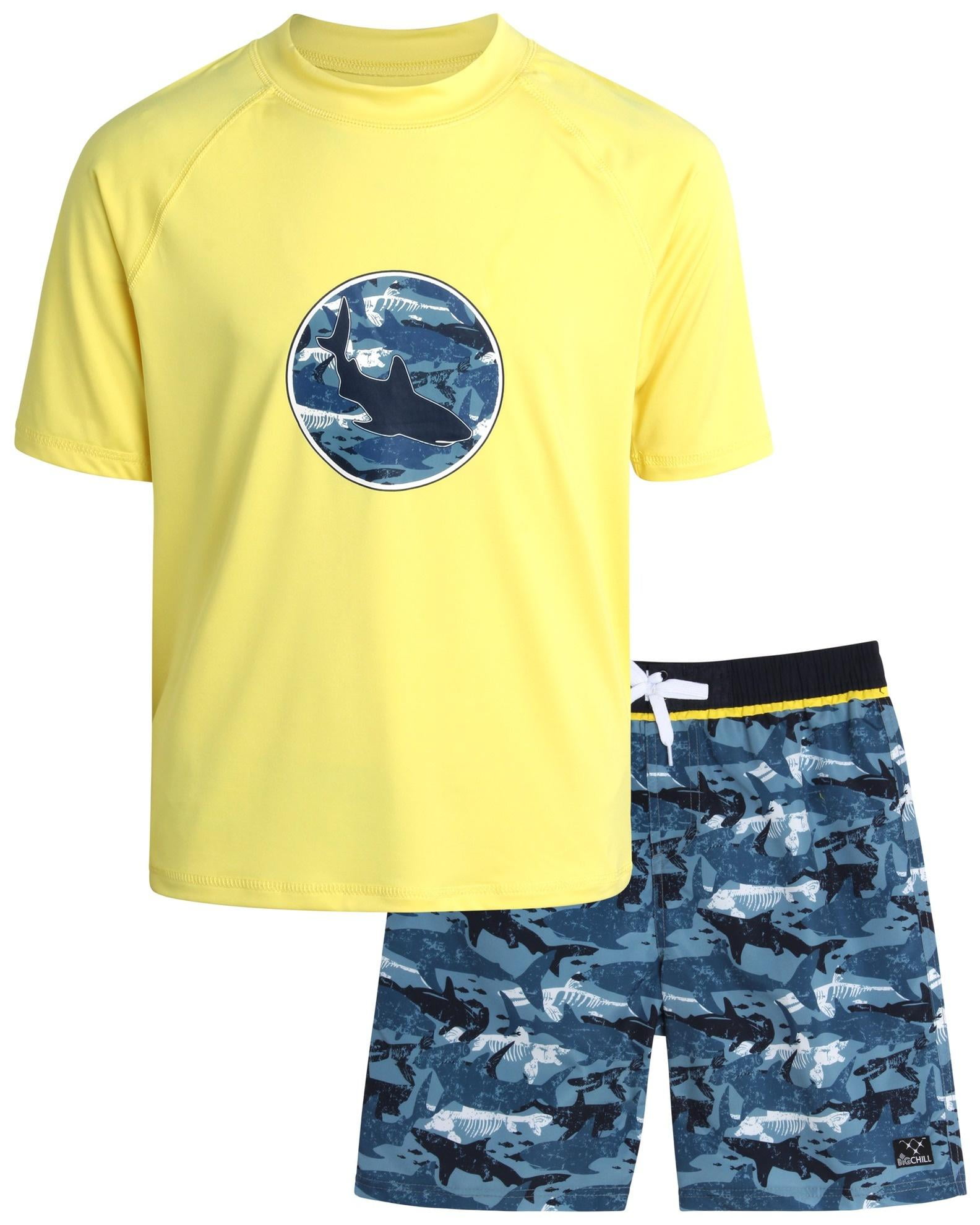 Big Chill Rash Guard Set, Size 5, Navy Shark Camo (Boy's) - Walmart.com