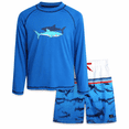 Big Chill UPF 50+ Long Sleeve Rash Guard Board Short Set (Boy's) 2 ...