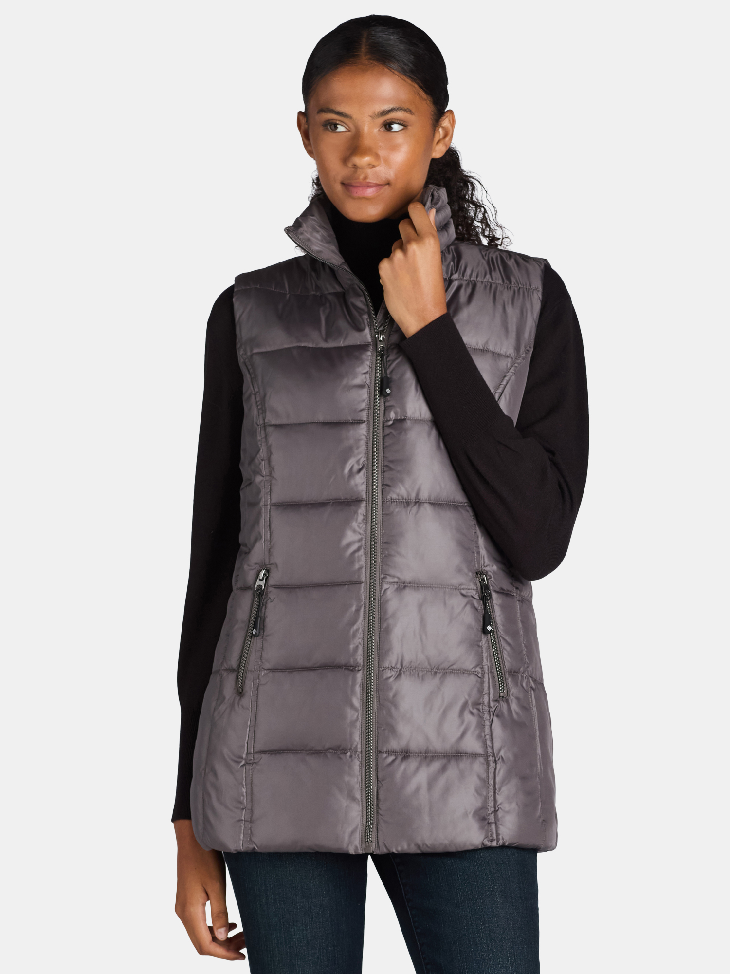 jsaierl Long Puffer Vest Women Plus Size,Women's Winter Hooded Long ...