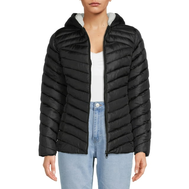 Big Chill Women's Hooded Chevron Down Blend Jacket - Walmart.com