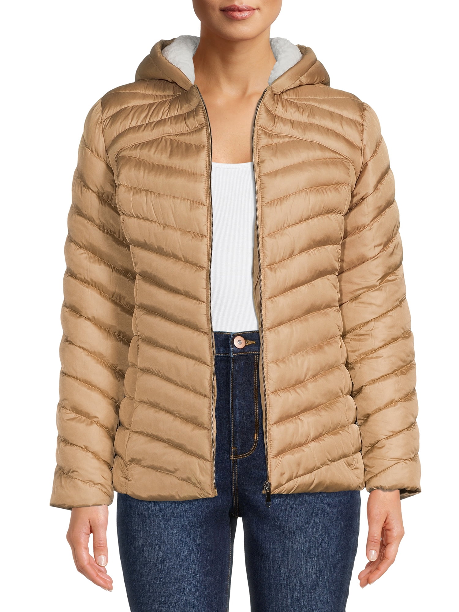 Big Chill Women's Hooded Chevron Down Blend Jacket - Walmart.com