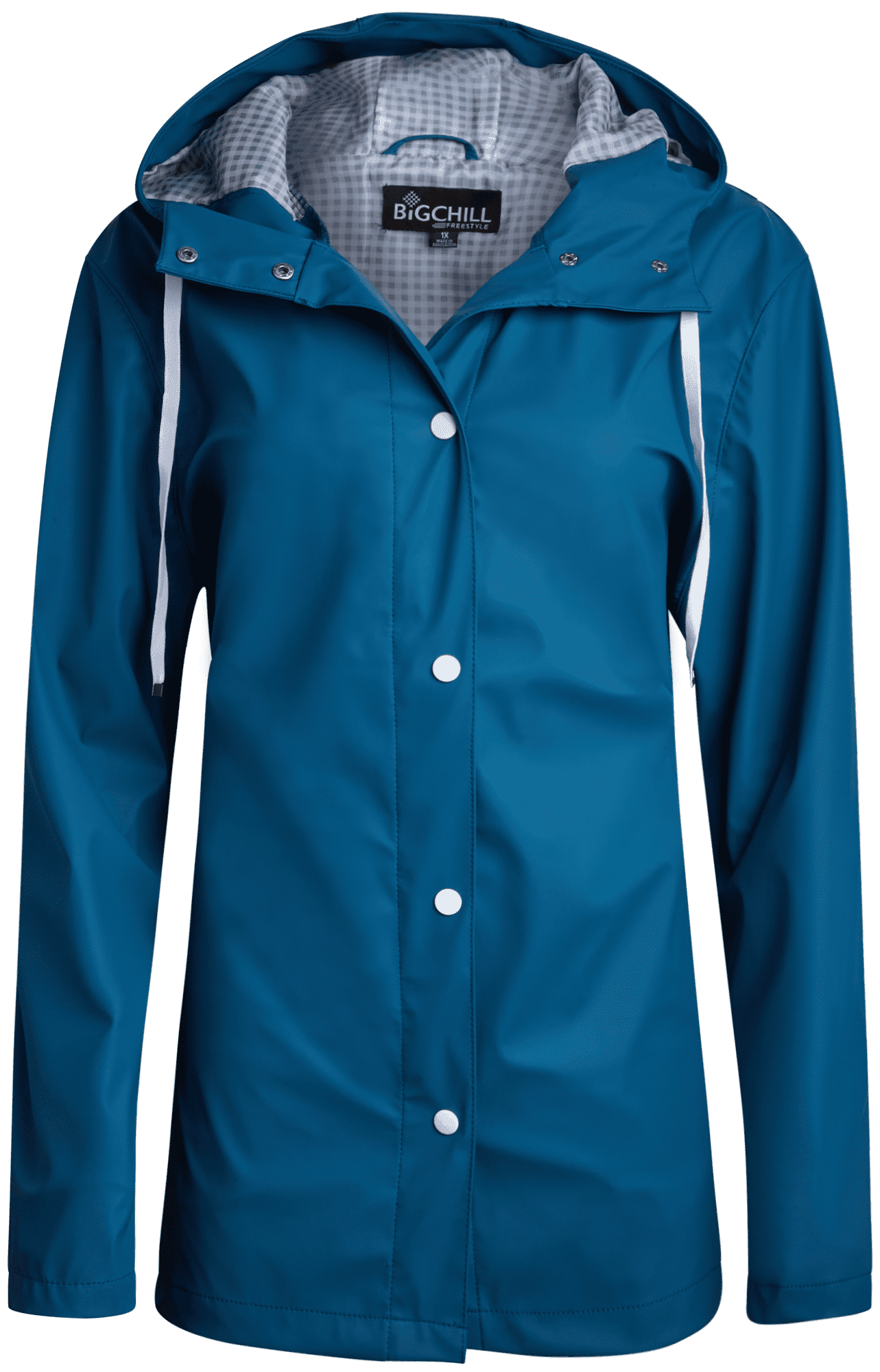 Big Chill Women's Rain Coat - Lightweight Slicker Shell Waterproof Rain ...
