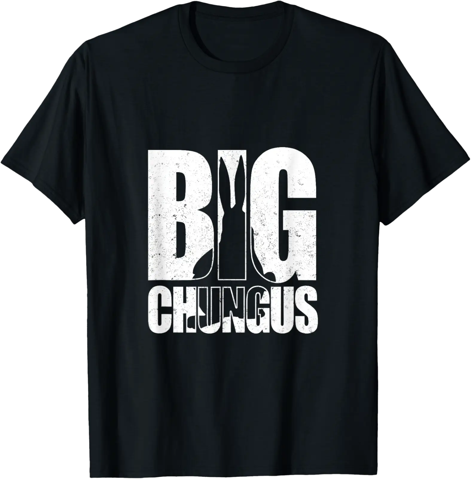 Big Chungus Bunny Retro Distressed Design T-Shirt - Walmart.com