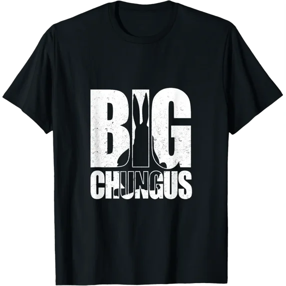 Big Chungus Bunny Retro Distressed Design T-Shirt - Walmart.com