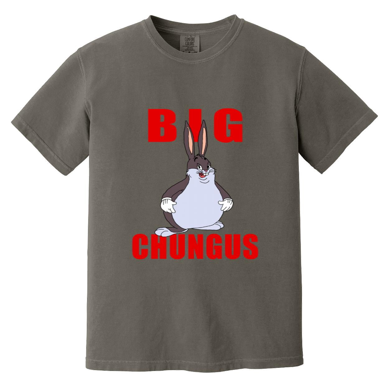 Big Chungus Meme Funny Cartoon Rabbit Humor Graphic Comfort Color T ...